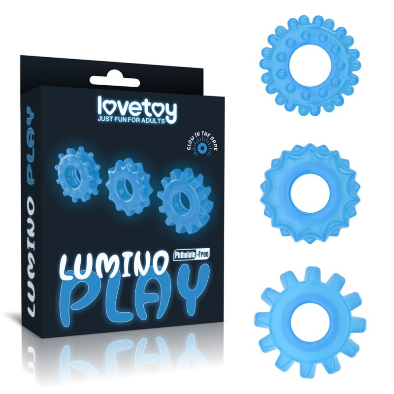 Lumino Play Penis Ring 3 pcs LVTOY00534