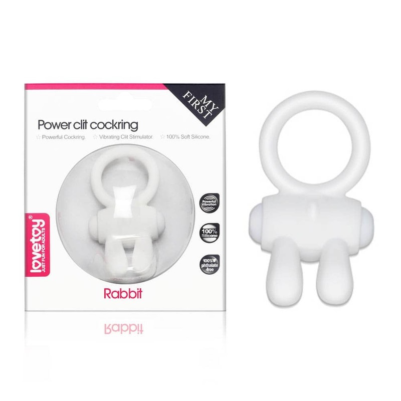 Power Clit Cockring White Lvtoy00174