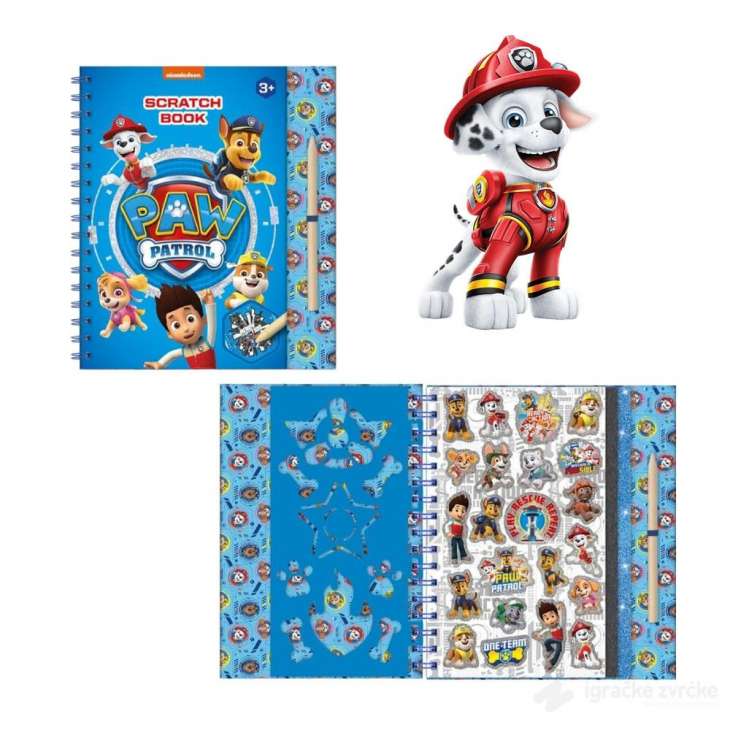 PAW PATROL Knjiga sa stikerima