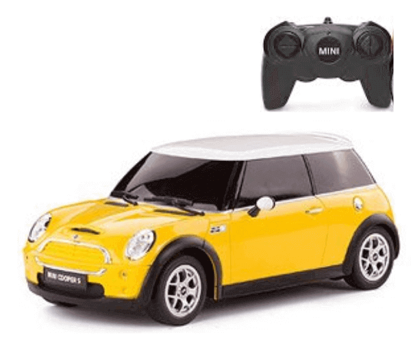 Auto na daljinski MINI Cooper S 1:24, Rastar, Yellow