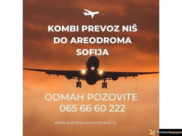 Kombi prevoz putnika do aerodroma Sofija