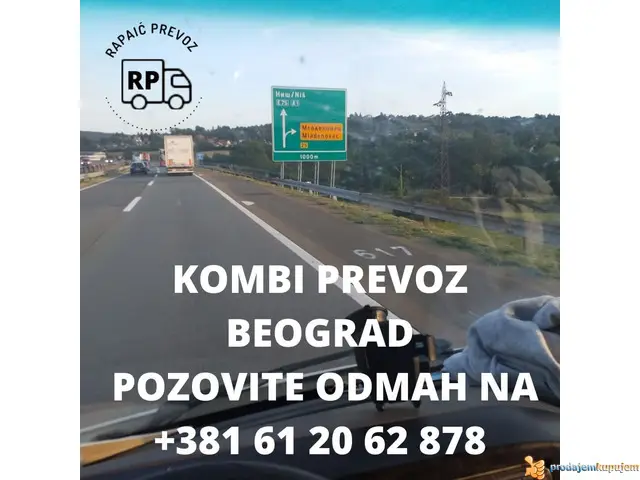 Kombi prevoz Beograd – Prevoz i selidbe Rapaić