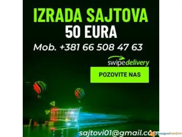 Povoljna izrada sajta, 50 eura