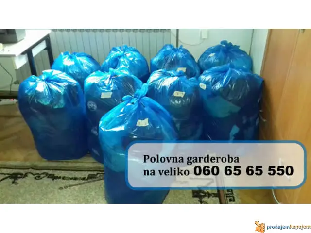 2.00 €
Polovna garderoba iz Nemačke na džakove