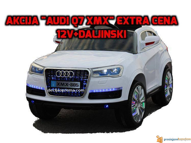 Audi Q7 Style XMX Auto na akumulator 12V sa daljinskim Beli