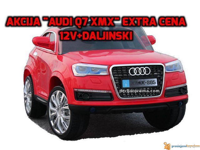 Audi Q7 Style XMX Auto na akumulator 12V sa daljinskim Crveni