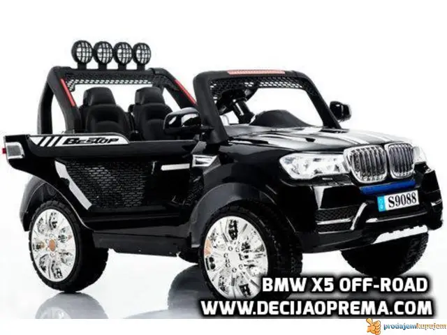 BMW X5 Style Off-Road auto za decu na akumulator 12V dvosed