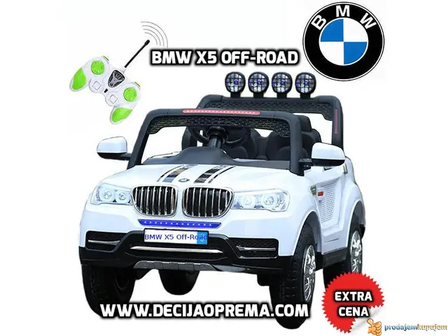 BMW X5 Style Off-Road auto za decu na akumulator 12V dvosed