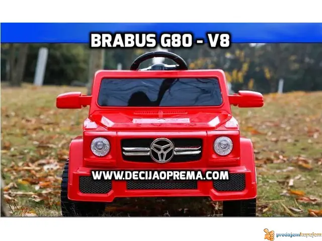 BRABUS G80-V8 Dzip na akumulator za decu Crveni