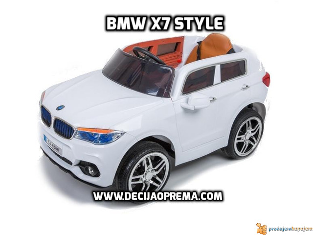 BMW X7 na akumulator 12V za decu Beli