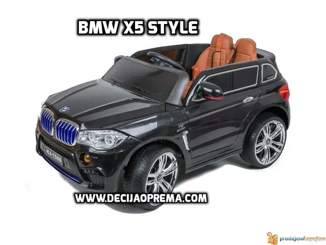 BMW X5 Style na akumulator 12V za decu Crni