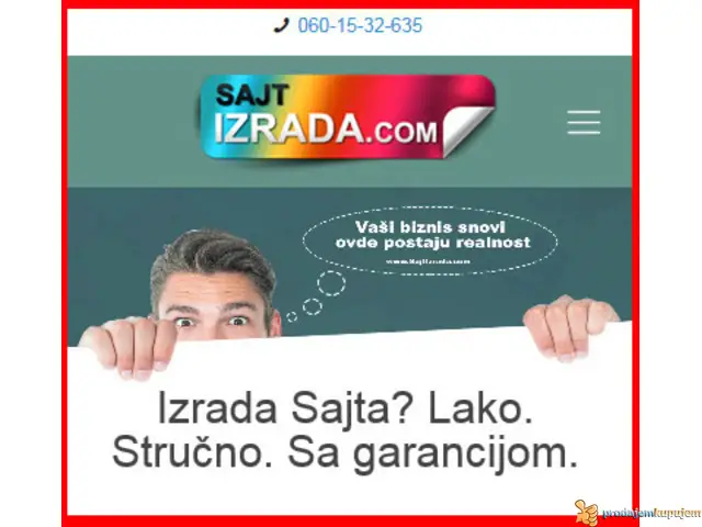 Novo! Izrada web sajta SA GARANCIJOM!