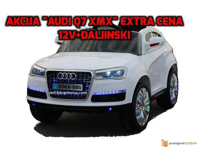 Audi Q7 Auto na akumulator sa daljinskim upravljanjem Beli