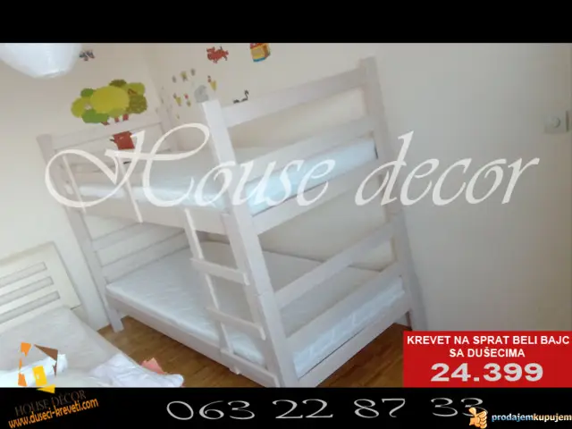 Kreveti na sprat sa 2 duseka od 21.399