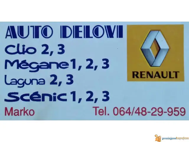 Renault Polovni Delovi Sabac