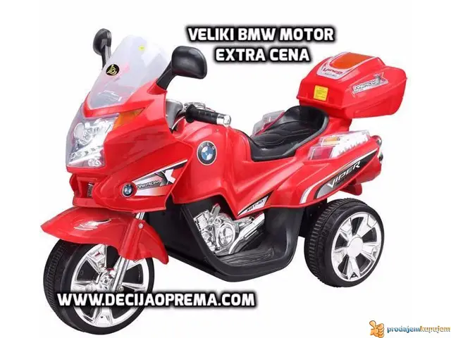 Veliki Motor na Akumulator 3188 2M Crveni