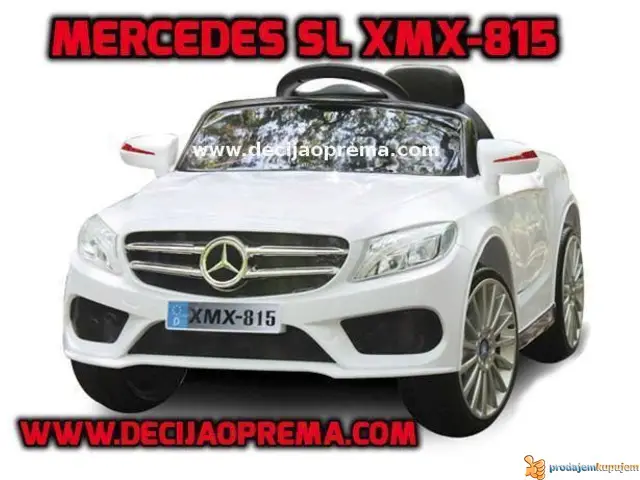 Mercedes SL xmx 815 Auto na akumulator sa daljinskim Beli