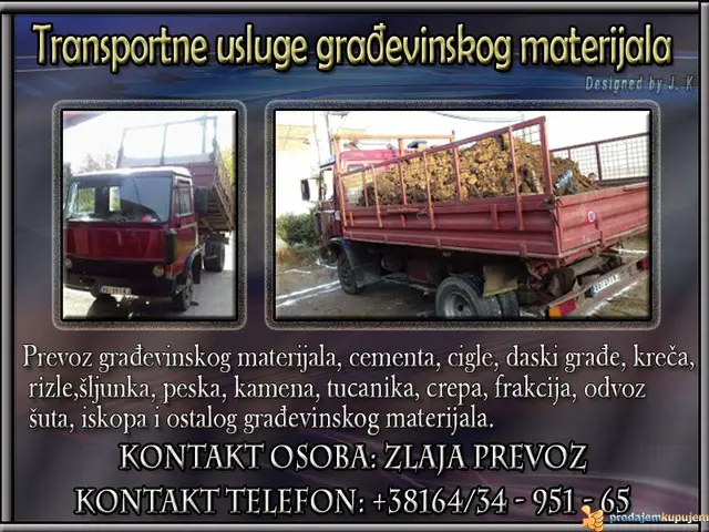 Dogovor
Prevoz građevinskog materijala
