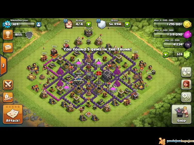 Solidan nalog za Clash of Clans TH 9