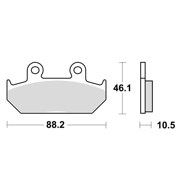 Disk pločice za motocikle TRW MCB669 ( ORGANIC )