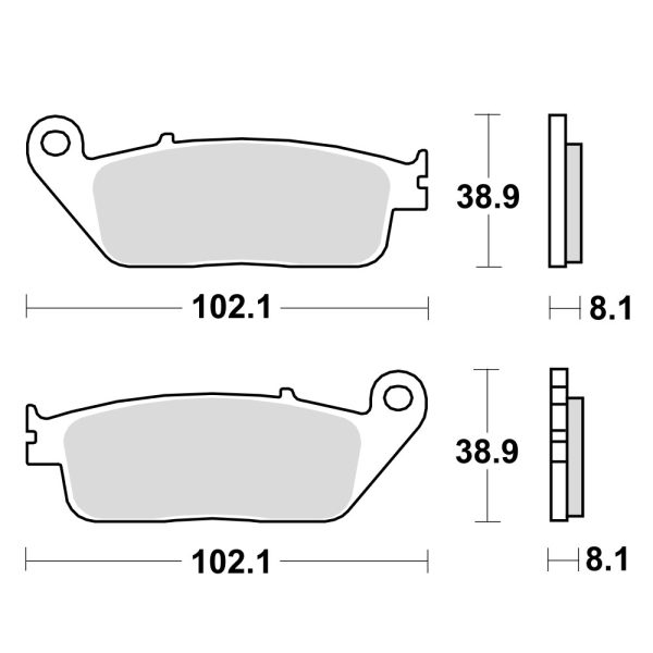 DISK PLOČICE ZA MOTOCIKLE TRW MCB598 ( ORGANIC )