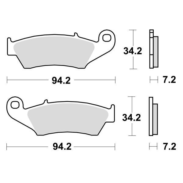 Disk pločice TRW MCB669SI ( SINTER )