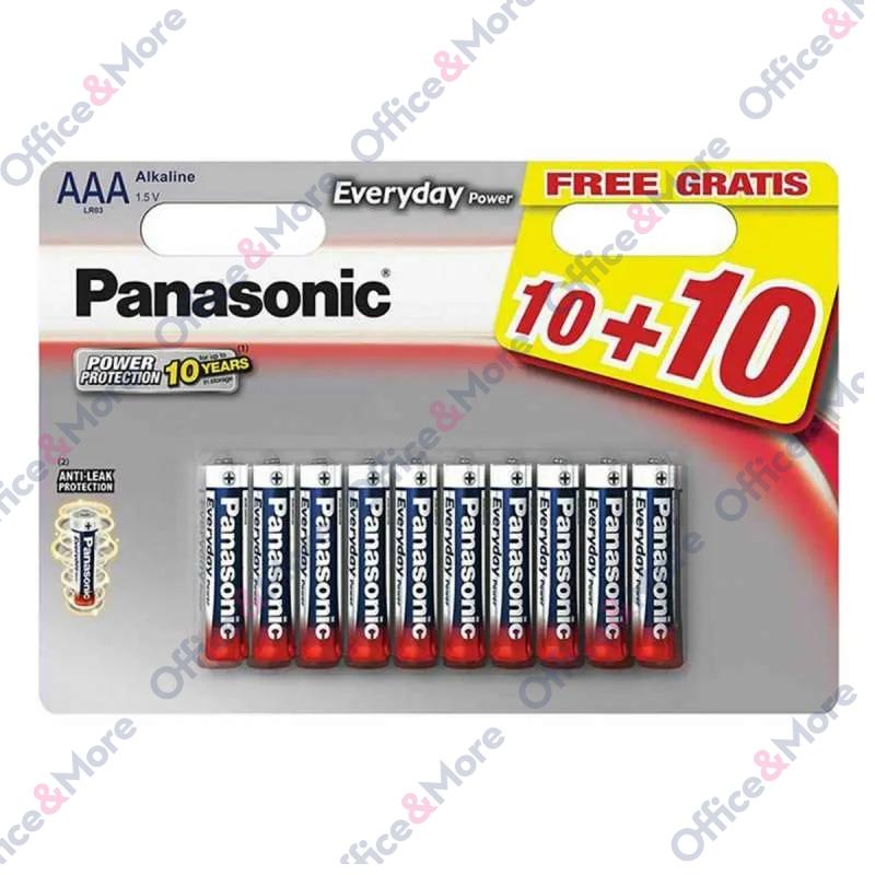 PANASONIC BATERIJA ALK.LR03-AAA-1,5V,pak.10+10