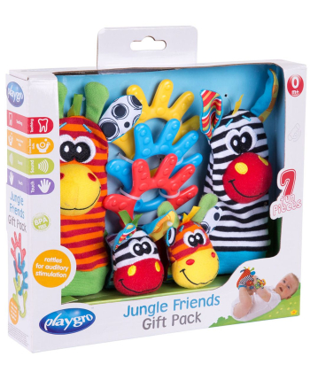 Playgro Drugari iz džungle set za bebe - 1037842