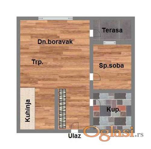 TOP za investiciju - jednoiposoban 36m2 - B. P. Pavla