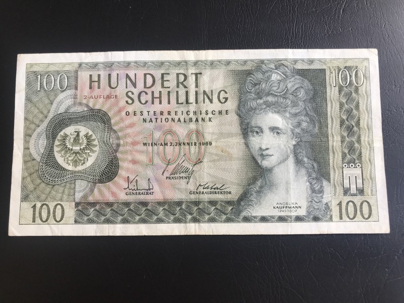 AUSTRIJA 100 ŠILINGA.1969.