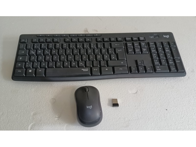 Logitech silent komplet - tastatura, miš, risiver