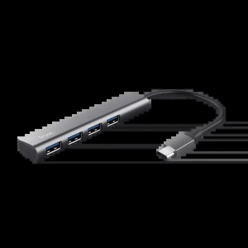 USB HUB Trust HALYX USB-3.2 4xUSB siva (24948)