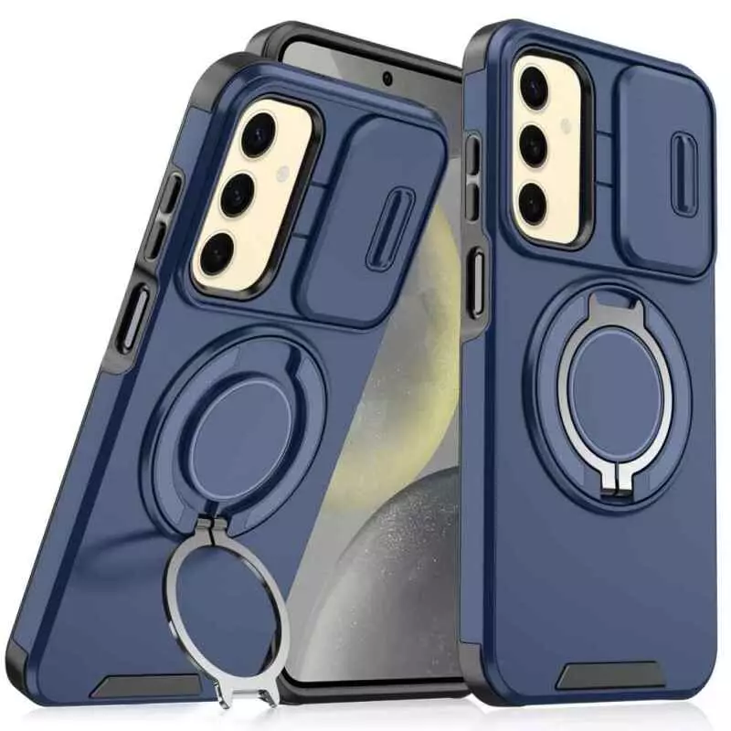 Maska CamShield Ring stand za Samsung S921B Galaxy S24 plava