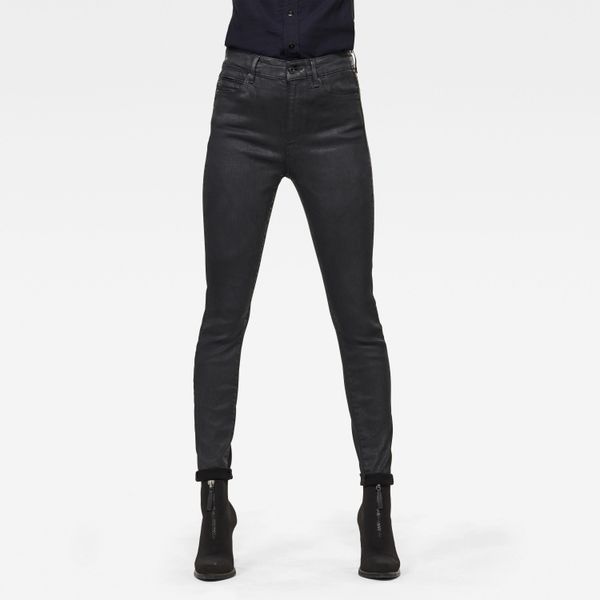 JEANS - G-STAR SHAPE STUDS HIGH SUPER SKINN BLACK