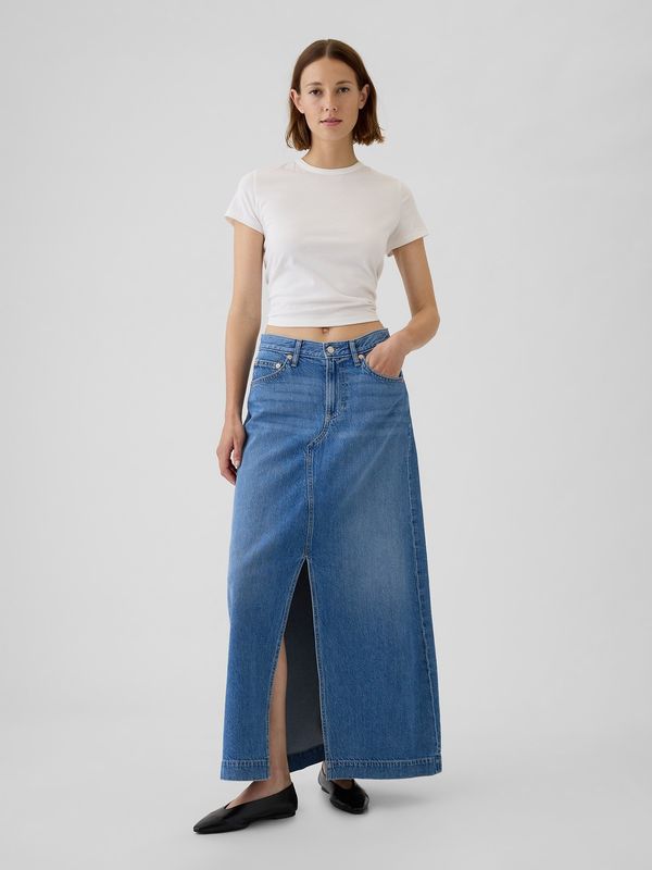 GAP DENIM MAXI SKIRT ULTRASOFT - WOMEN'S