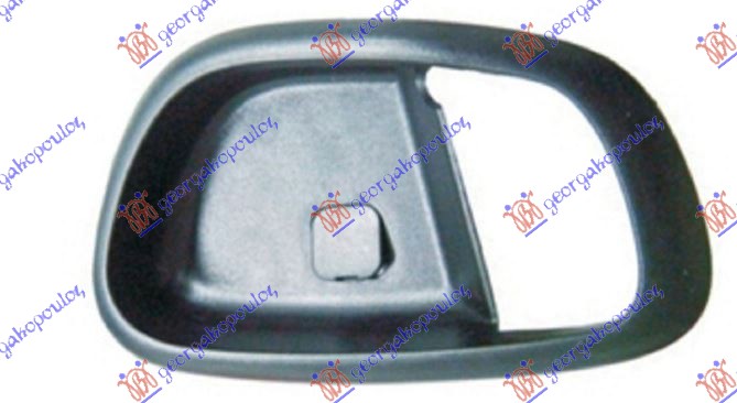 OKVIR KVAKE PRED/ZADNJ. VRATA UNUTR. CRNA Desna str. HYUNDAI i10 (2007-2010) (OEM: 82621-0X0004X, 826210X0004X)