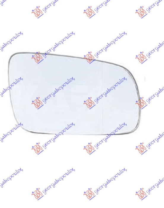 STAKLO RETROVIZORA SA GREJACEM (DUGO) Desna str. SEAT AROSA (2000-2004) (OEM: 6N1857522C)