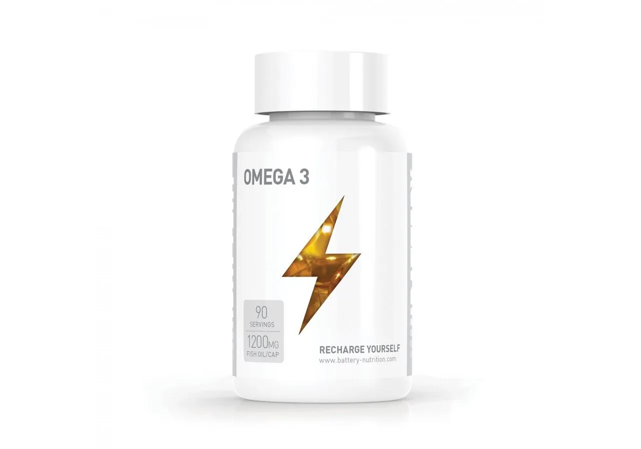 Battery Nutrition Omega 3, 90 kaps