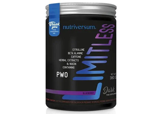 Nutriversum PWO Limitless Dark, 380 gr