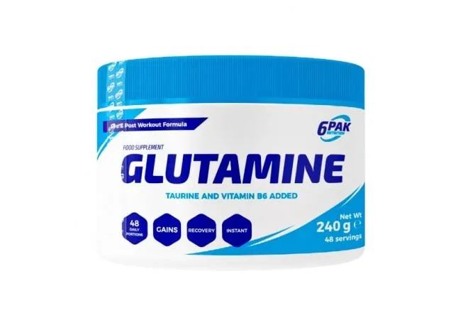 6PAK Glutamin, 240gr