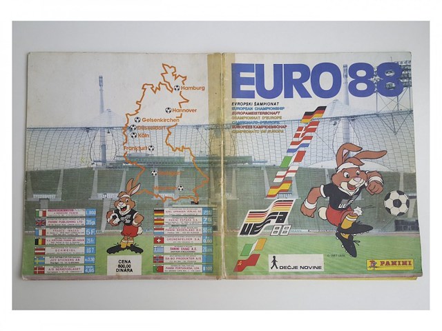 Euro 88 Panini - fali 5 sličica