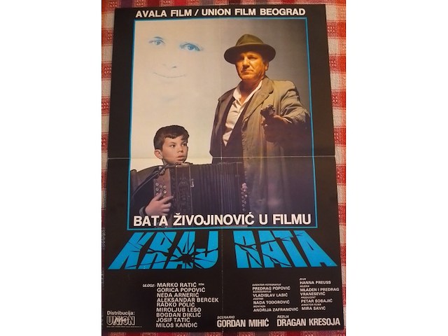 plakat KRAJ RATA (Bata Živojinović)