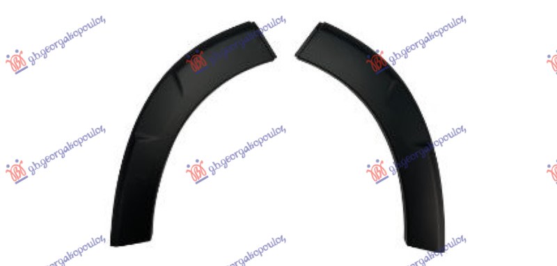 RUB PLASTICNI PREDNJEG BRANIKA (SET 2 KOM) PEUGEOT RIFTER (2019-) (OEM: 1632655580)