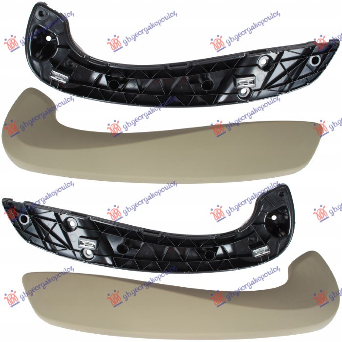 RUKOHVAT PREDNJIH VRATA UNUTRASNJI KREM (SET) RENAULT MEGANE H/B – S.W. (2008-2014) (OEM: 80 95 400 13R, 80 96 000 21R, 809540013R)