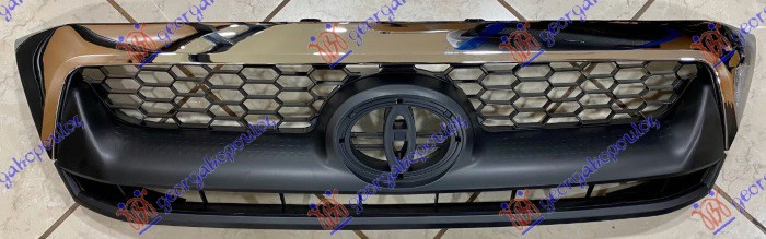 PVC MASKA KOMPLET HROM/CRNA TOYOTA HI-LUX 2WD/4WD (2009-2012) (OEM: 53121-0K060, 531210K060)
