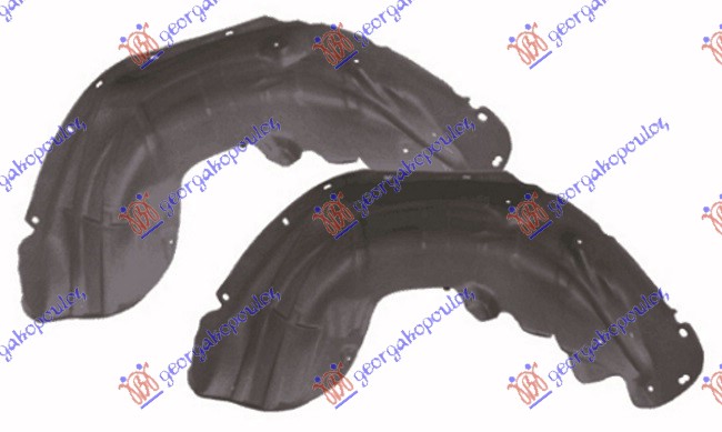 ZADNJE POTKRILO PLASTICNO Desna str. JEEP GRAND CHEROKEE (2014-2017) (OEM: 57010710AJ)