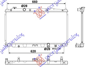 HLADNJAK MOTORA DIZEL (MAN) (35x65x16) HONDA JAZZ (2011-2015) (OEM: 19010-RB0-004, 19010RB0004)