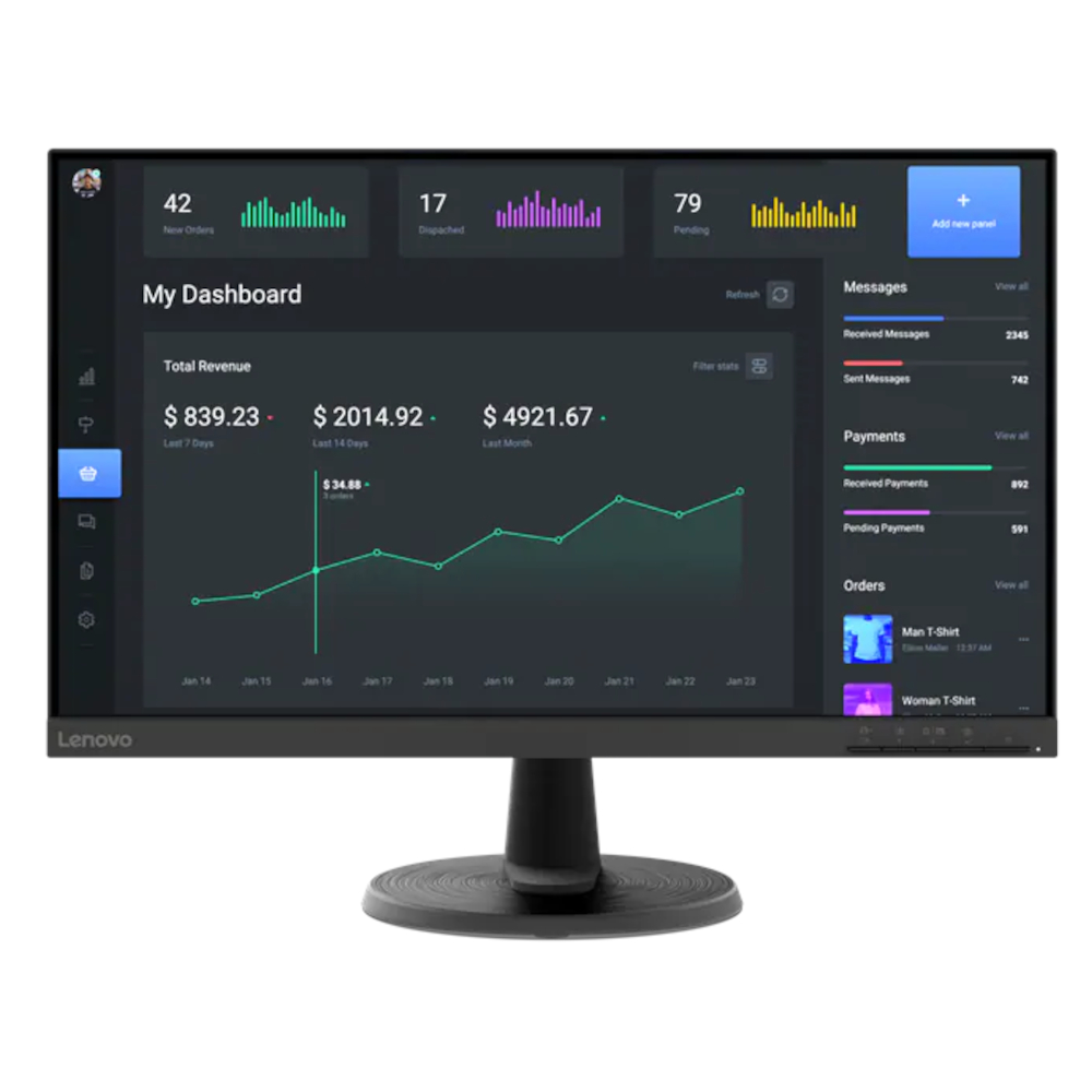 LENOVO 24'' D24-45 67A4KAC6EU Monitor