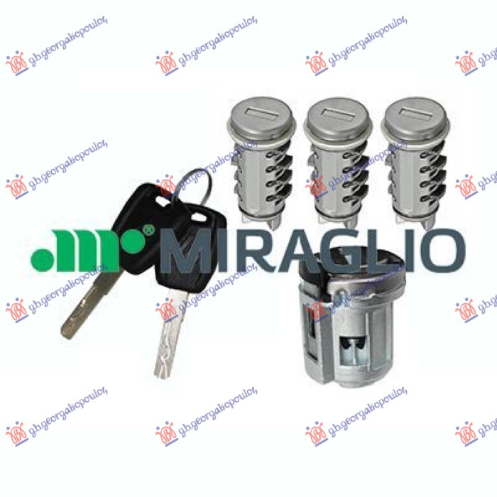 CILINDAR BRAVE (SET 3+1) SA 2 KLJUCA FIAT BRAVA (1995-2003) (OEM: 46740719, 46740719,71751552, 71751552)