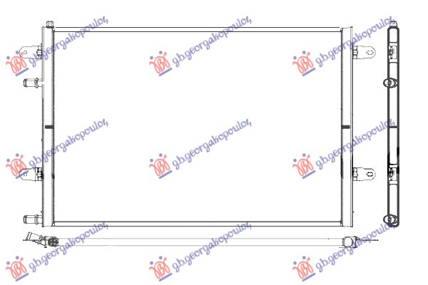 HLADNJAK MOTORA 3.0 TFSi BENZIN (615x430x16) AUDI A6 (2008-2010) (OEM: 4F0145804K)